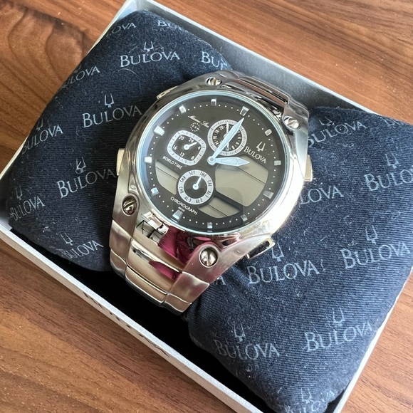 Bulova | Accessories | Bulova Marine Star Mens 96c3 Watch Stainless ...